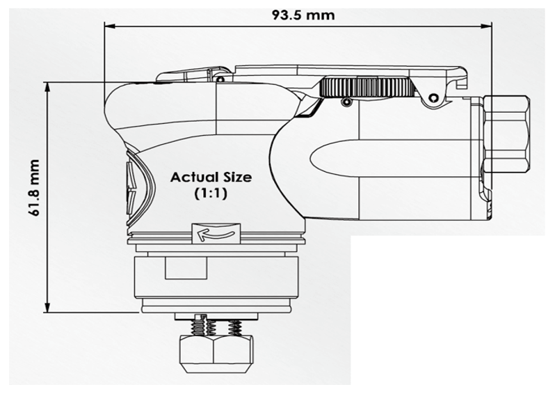 BATO Luft afgrater Mini