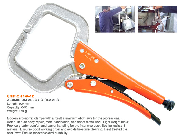 GRIP-ON Aluminium C-Clamps